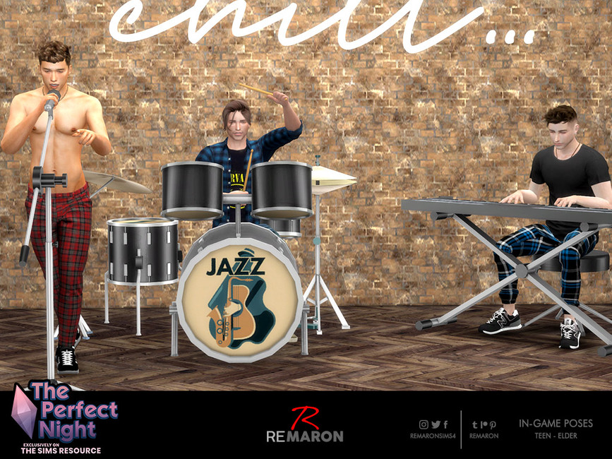 The Sims Resource - The Perfect Night Band Pose