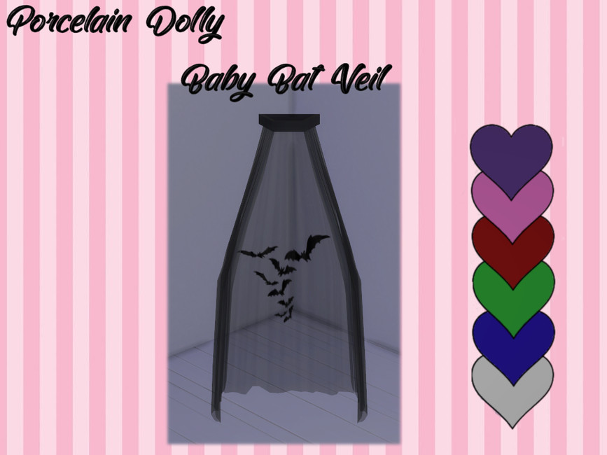 The Sims Resource - Baby Bat Nursery Crib Veil