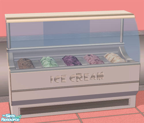 The Sims Resource - Pink Chill - White Ice Cream Display