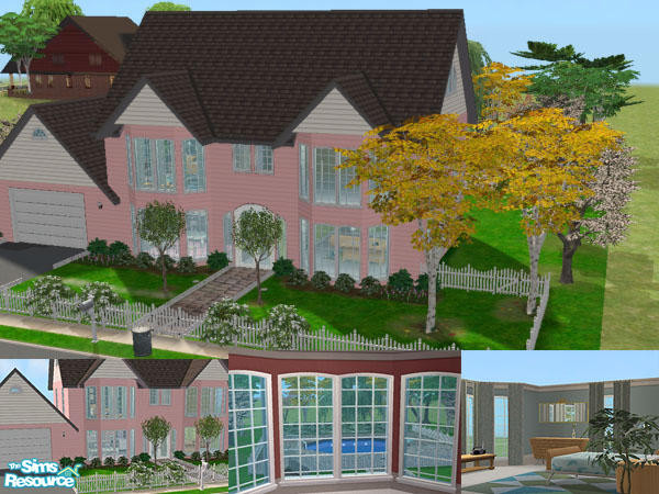 The Sims Resource - Little Pink House, 3bdr, 2 bth