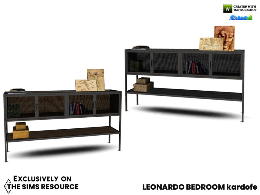 The Sims Resource - Leonardo Bedroom_Bookshelf
