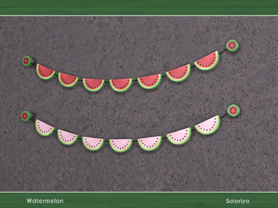 The Sims Resource | Watermelon. Wall Banner, v1