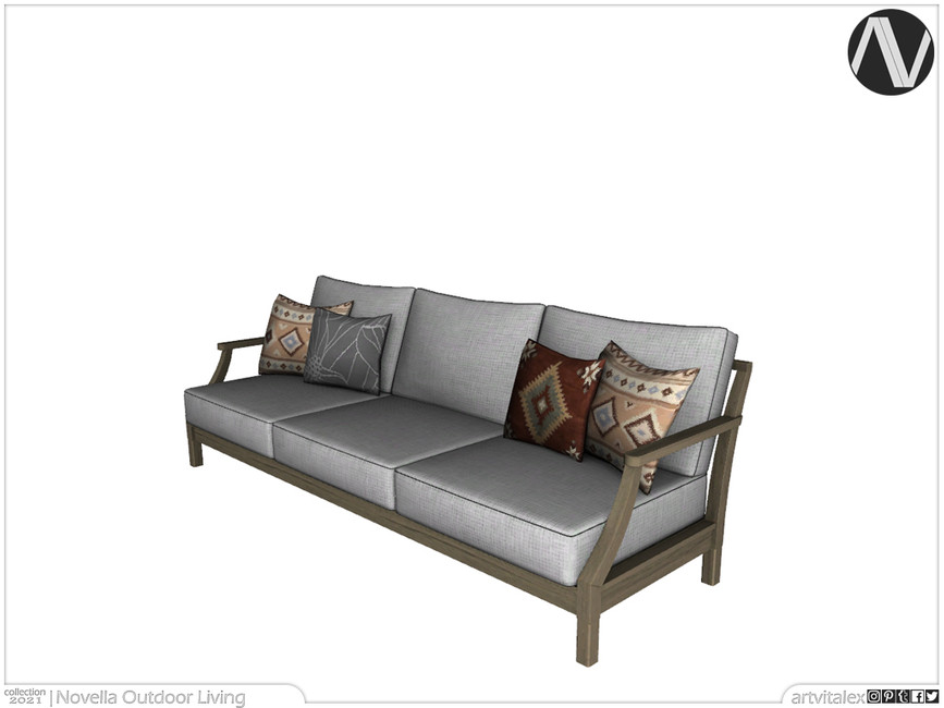 The Sims Resource - Novella Seat Triple