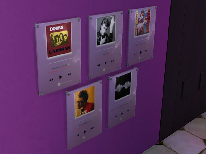 The Sims Resource - Acrylic Song Plaque