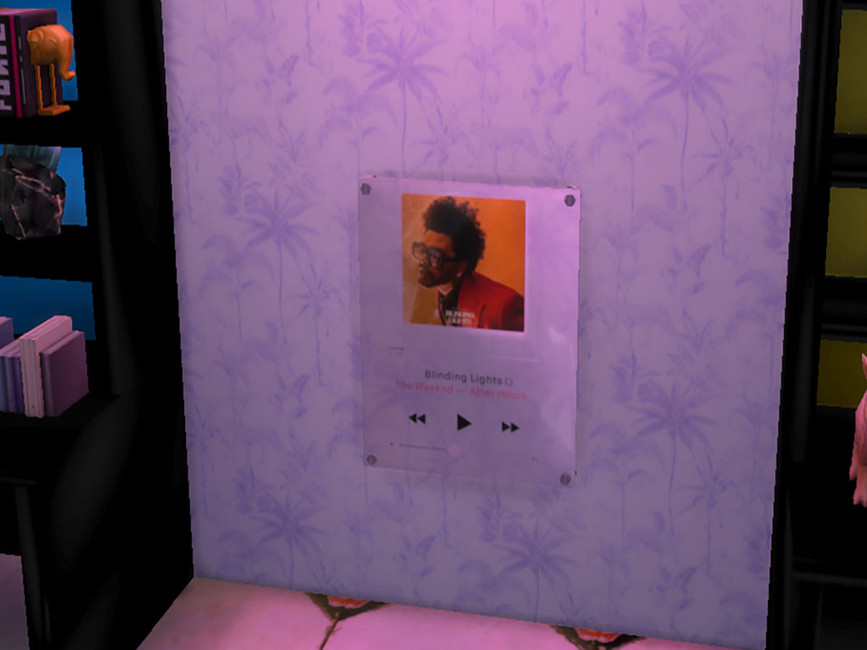 The Sims Resource - Acrylic Song Plaque