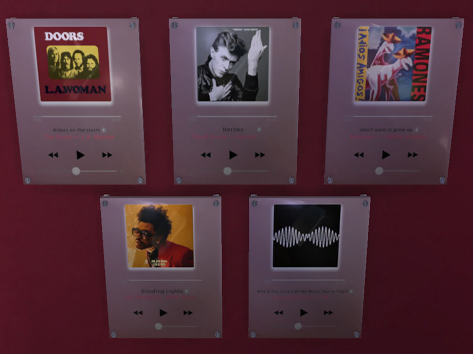 The Sims Resource | Acrylic Song Plaque