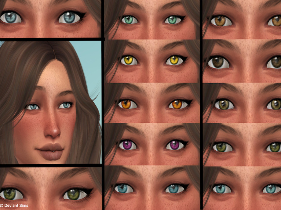 The Sims Resource | DeviantSims Eyecolours N1- non-default