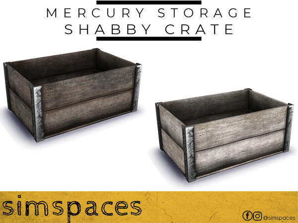 The Sims Resource | Mercury Storage - shabby crate