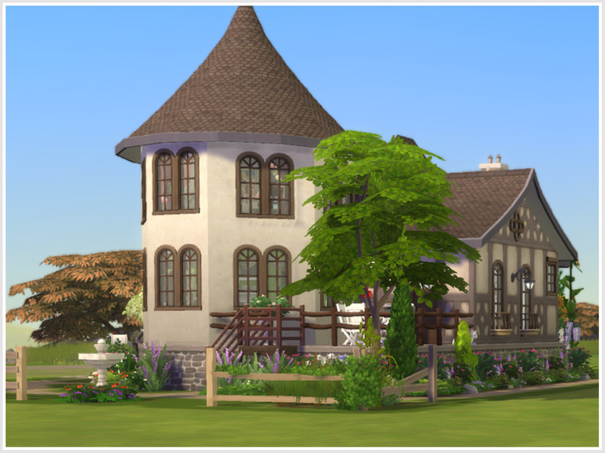The Sims Resource - Windenburg Cottage no cc lot 20x20