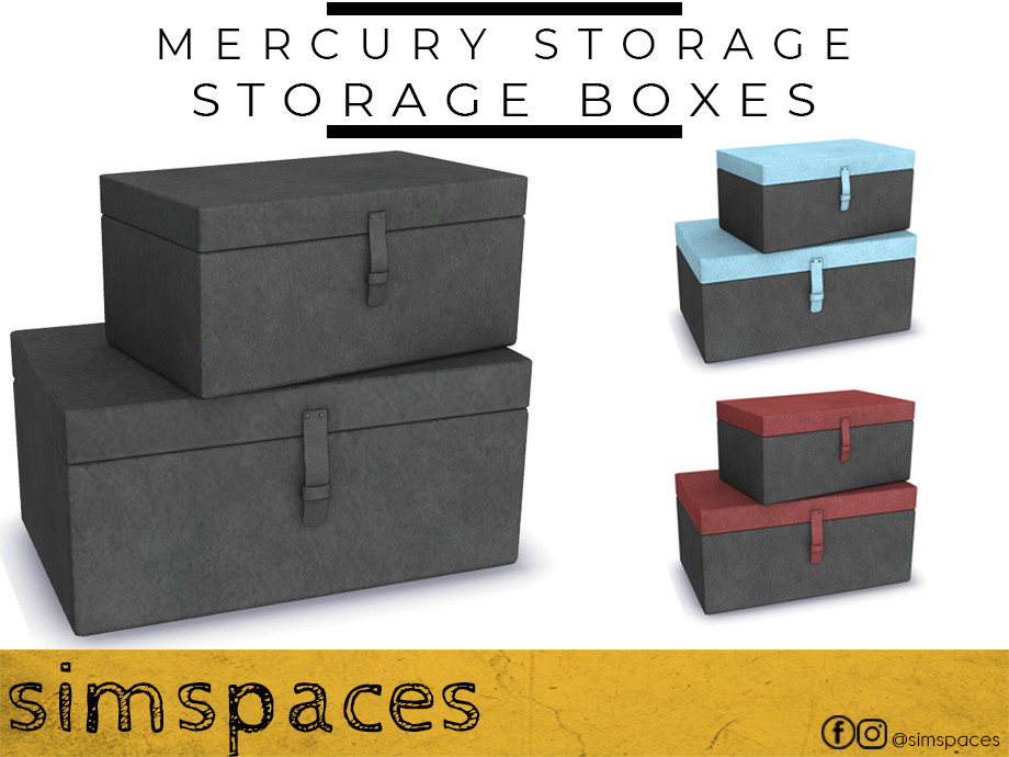The Sims Resource | Mercury Storage - storage boxes