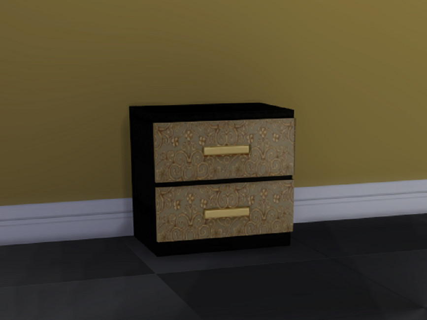 The Sims Resource - The Midas Touch Gold Gilt Nightstand