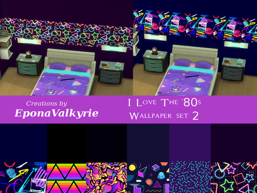 EponaValkyrie's I Love The '80s Wallpaper Set 2
