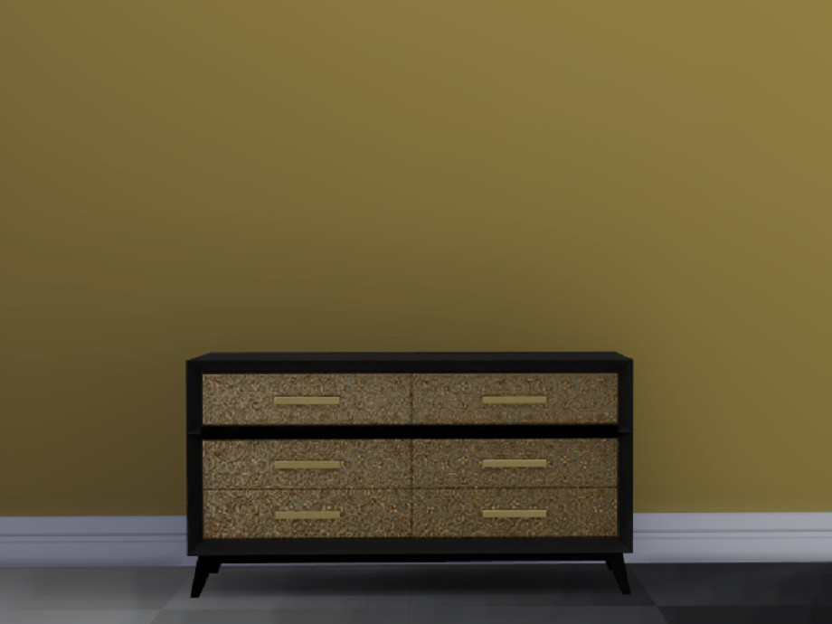 The Sims Resource | The Midas Touch Gold Gilt Dresser