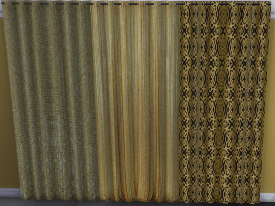 The Sims Resource | The Midas Touch Long Curtain