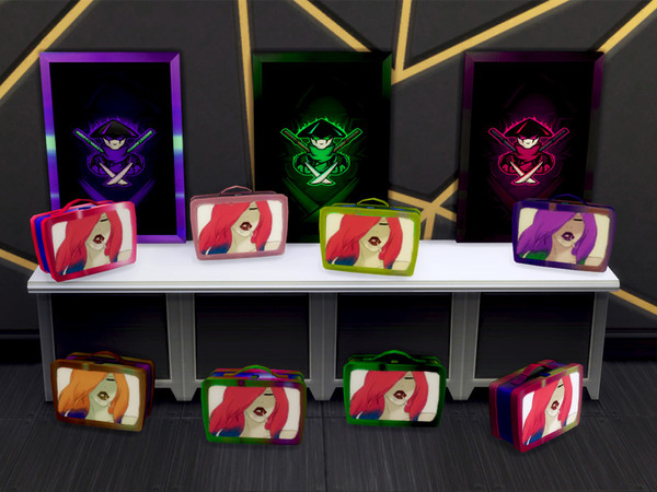 The Sims Resource | Standing Electro Suitcase