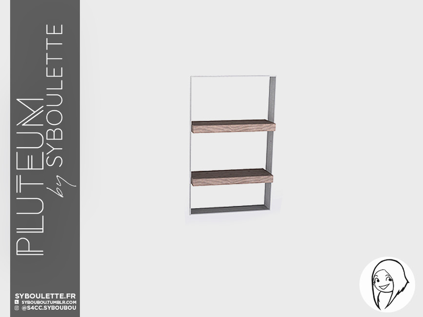The Sims Resource - Pluteum - Simple horizontal shelf (1 tile - small)