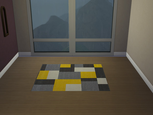 The Sims Resource | yellow rug - (requires moschino)