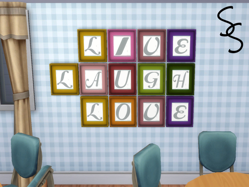 The Sims Resource - Custom Alphabet Wall Decor