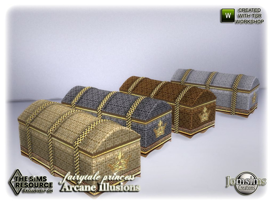 The Sims Resource - Arcane Illusions fairytale princess chest deco