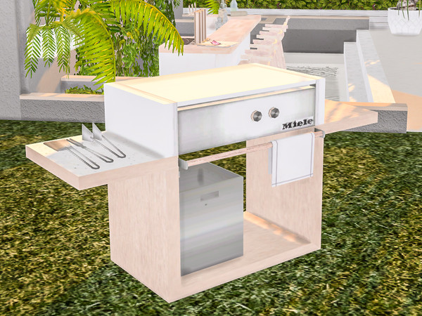 The Sims Resource | Pilar Modern Barbecue Grill Recolour