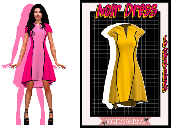 The Sims Resource | Noir Dress