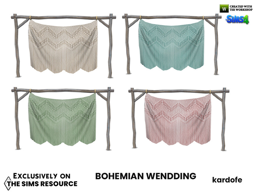 The Sims Resource - Bohemian Wedding_Wedding altar