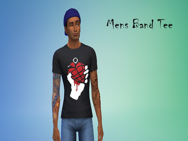 The Sims Resource | Band Tees