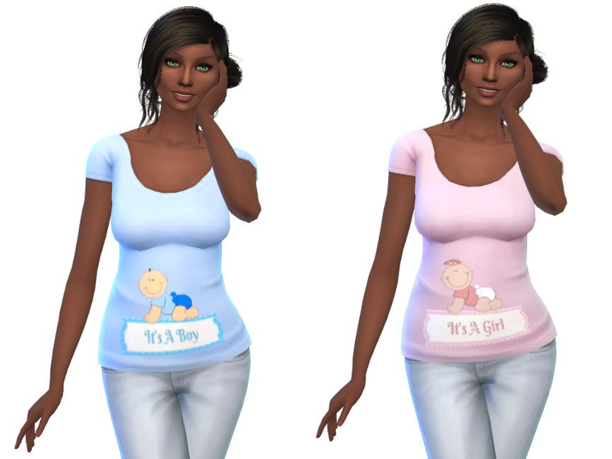 The Sims Resource - Maternity T-Shirt