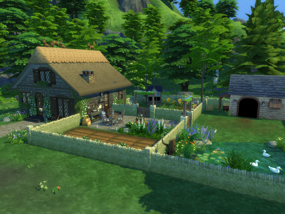 The Sims Resource | Tier 2 Tiny Cottage Farm (No CC)