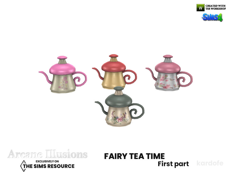 The Sims Resource - Arcane Illusions_Fairy tea time_Teapot