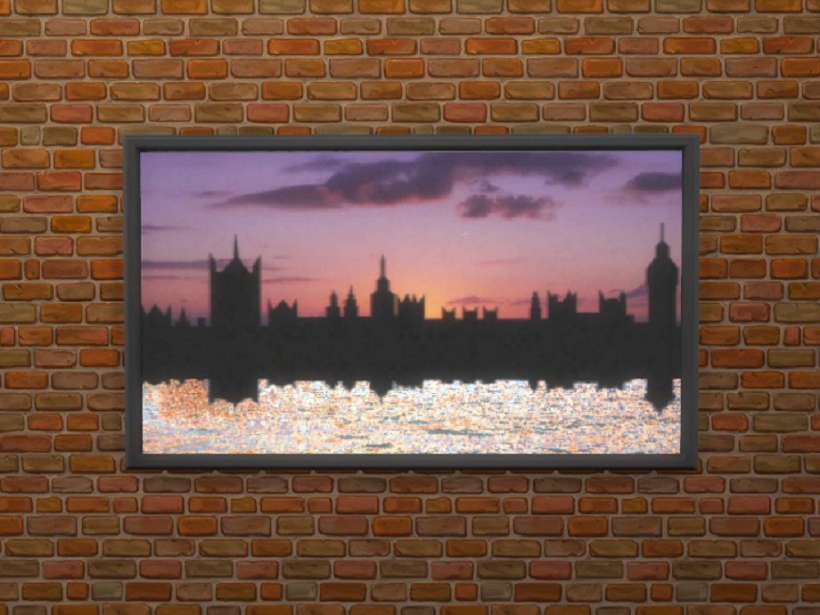 The Sims Resource | City Living London Skyline TV