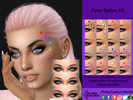 The Sims Resource | Face Tattoo N1