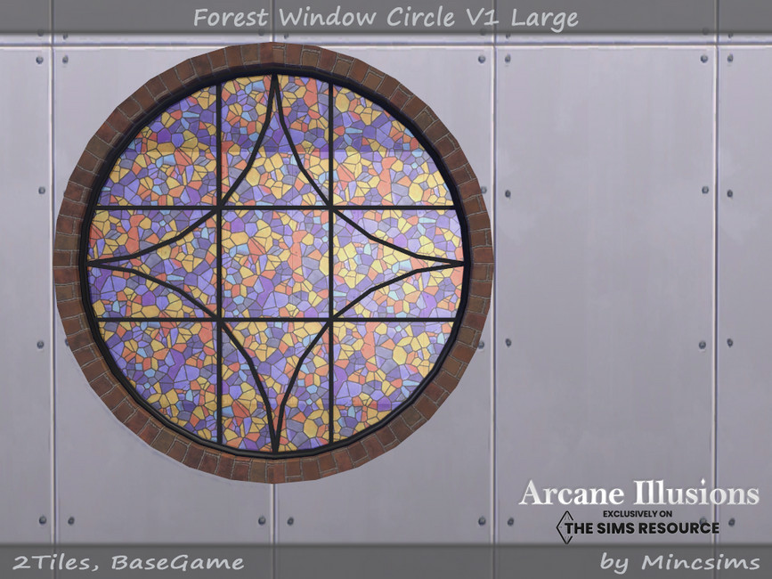 The Sims Resource - Arcane Illusions - Forest Window Circle V1 Large