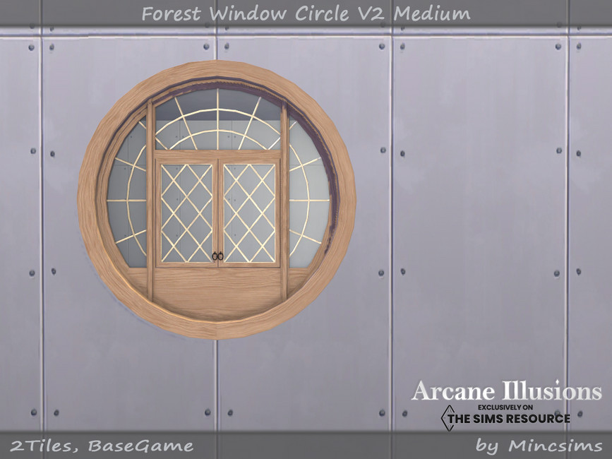 The Sims Resource - Arcane Illusions - Forest Window Circle V2 Medium