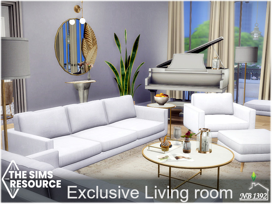 The Sims Resource - Exclusive Living room (CC only TSR)