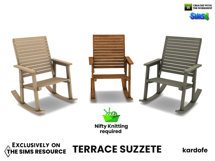 The Sims Resource - Terrace Suzzete_Rocking chair