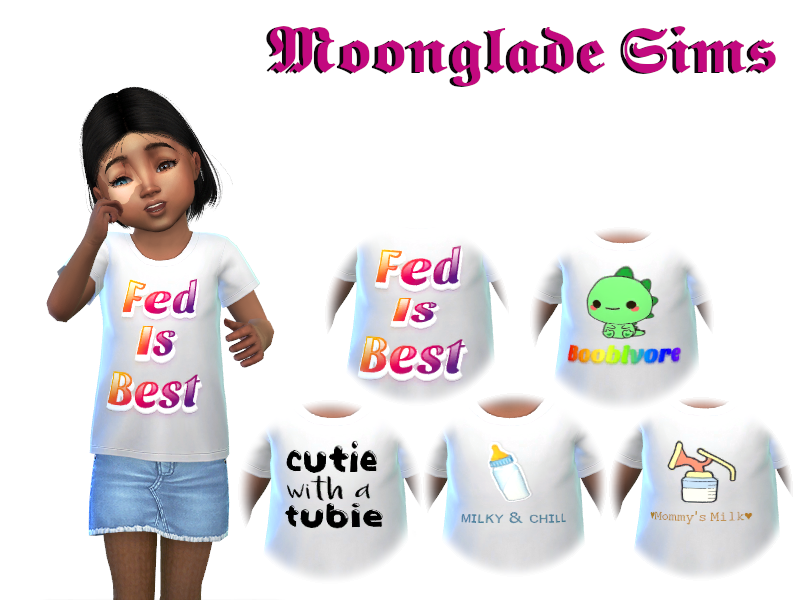 The Sims Resource | Toddler Feeding Tees Pack