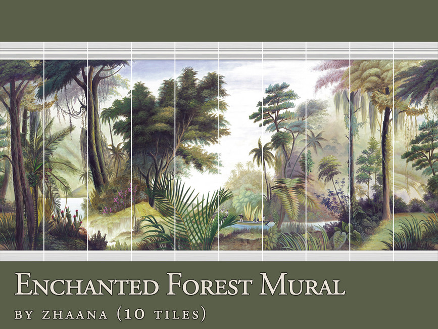 The Sims Resource - Enchanted Forest Mural