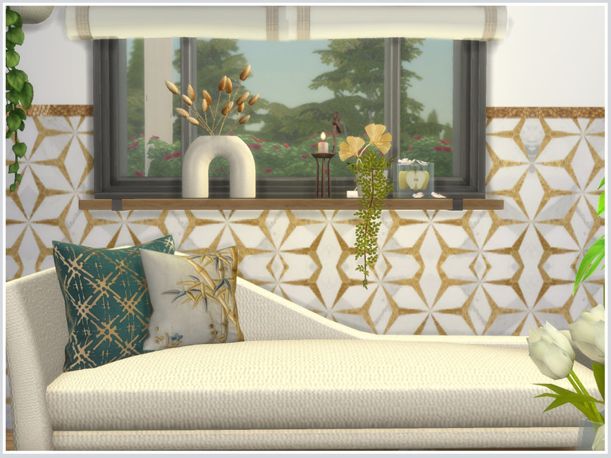 The Sims Resource - Opulence Stone and Metal Walls