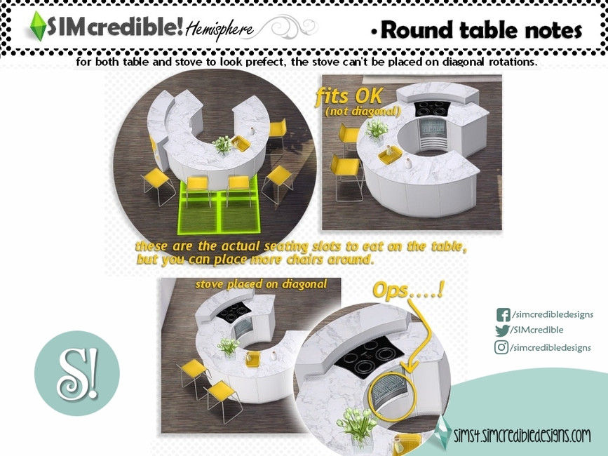 The Sims Resource - Hemisphere rounded table C