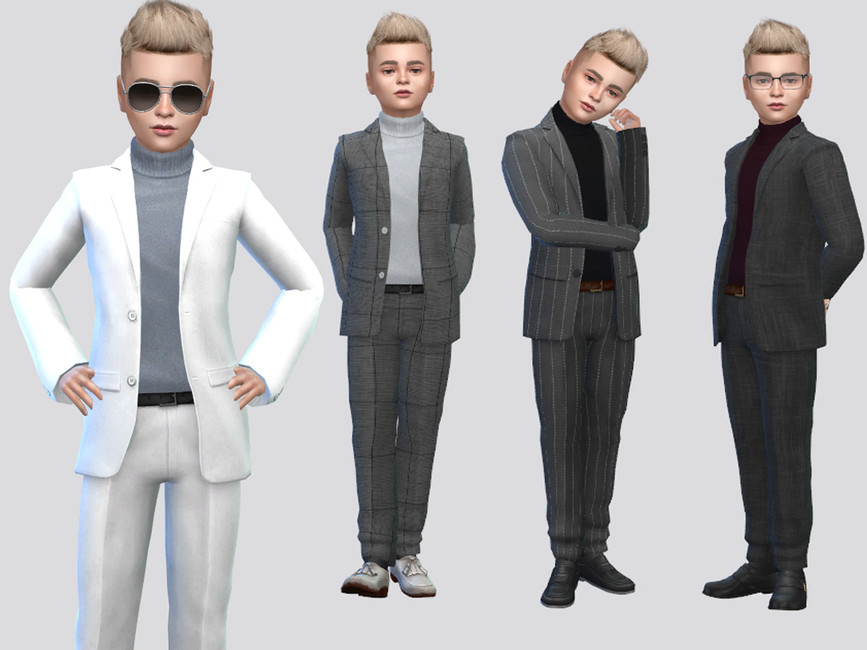The Sims Resource - Lestat Formal Suit Boys
