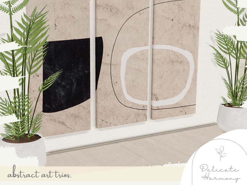 The Sims Resource - Abstract Artwork Trios