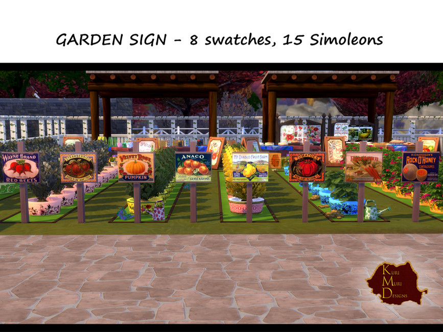 The Sims Resource - Garden Sign