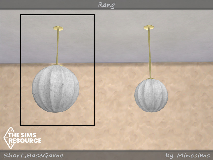 The Sims Resource - Rang Ceiling Lamp Large for ShortWall