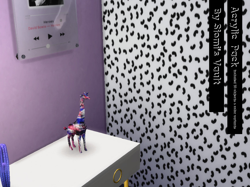The Sims Resource - Acrylic Set Giraffe