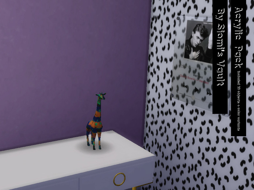 The Sims Resource - Acrylic Set Giraffe