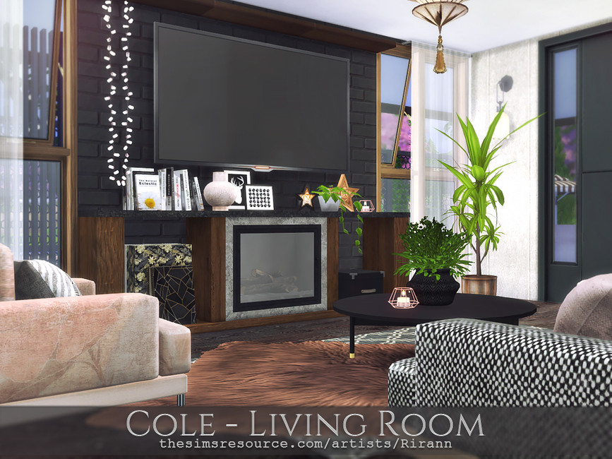 The Sims Resource - Cole - Living Room - TSR CC Only