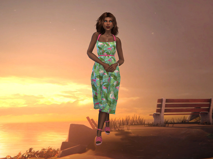 The Sims Resource - Sifix's Heather Dress Recolor