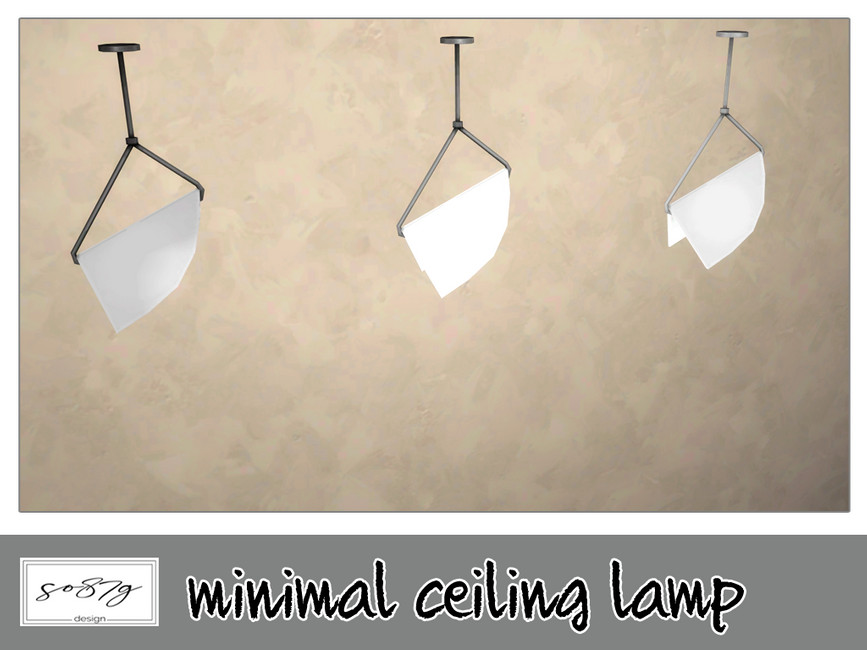 The Sims Resource - minimal ceiling lamp