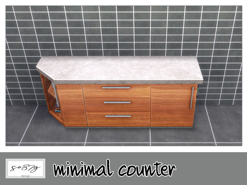 The Sims Resource - minimal kitchen counter